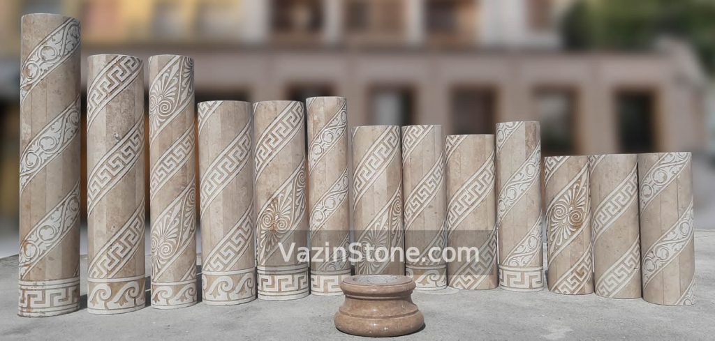 Fluted Column | Pillar, Pilaster, Capital | Vazin Stone